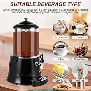 HYTRDJKDF Chocolate Heating and Mixing Machine, Temperature Adjustable Electric Chocolate Melting Machine, for Heating Chocolate Coffee Milk Tea(110V)