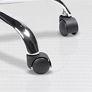 Resilia Office Desk Chair Mat with Lip - for Low Pile Carpet (with Grippers) Clear, 36 Inches x 48 Inches, Made in The USA