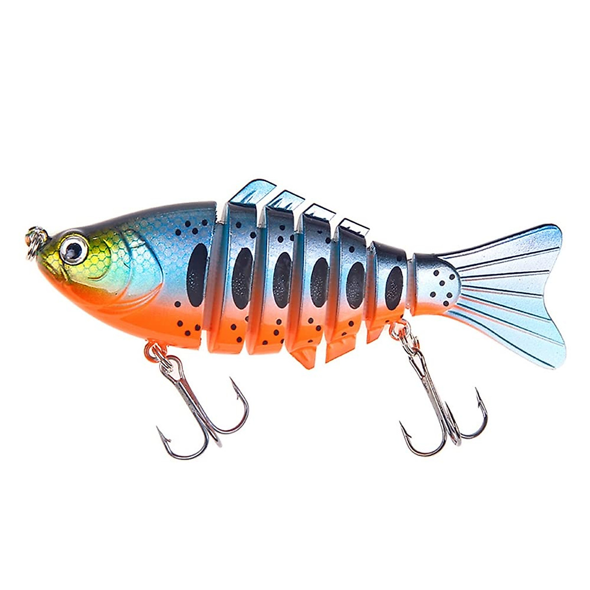 Grebest Fishing Lures,10cm 15.6g Plastic Artificial Lifelike Fake Lure Fishing Tackle Tools Accessory for Fishing Enthusiast Fishing Lovers Bass Trout Fishing 5 One Size