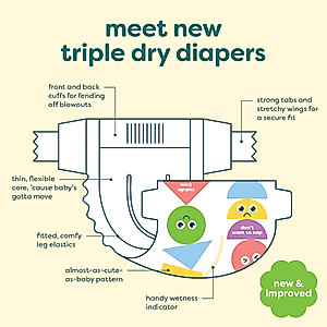 Babyganics Diapers, Size 2, 76 ct, Ultra Absorbent Diapers