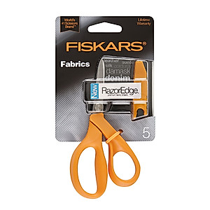 Fiskars Crafts 8150 RazorEdge Fabric Shears, 5-Inch