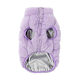 The Vaucluse Pet Dog Puffer Jacket Premium Super Soft and Warm Plush Vest Lilac SIZE2