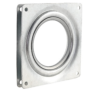 SEUNMUK 25 Pack 3.7 Inch Lazy Susan Turntable Bearing Lazy Susan Bearing Hardware Swivel Plates Bearing Plate for Kitchen Racks, Craft Table, Makeup Holder, 300lbs Capacity, Silver