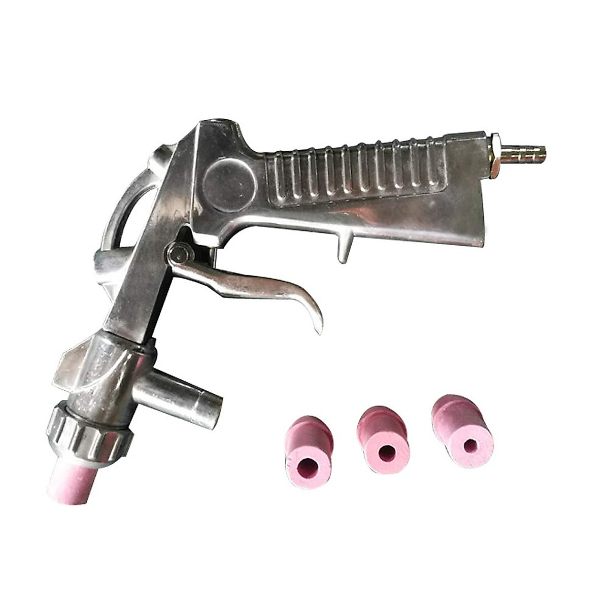 Winado 25 Gallon Bench Top Portable Sand Blaster Cabinet Kit, 40-120 PSI Power Air Sandblasting with Spray Gun & Nozzle Heavy Duty Steel Construction, Red