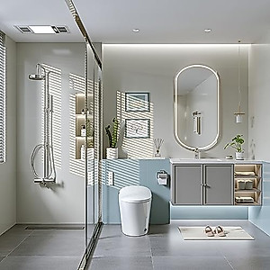 HOROW Smart Toilet with Heated Bidet, Instant Warm Water, Pre-Wet, Tankless Toilet with Dual Flush System 1/1.27 GPF