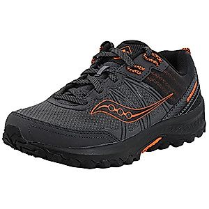 Saucony Men's Excursion TR14 Running Shoe, Black/Orange, 11 W