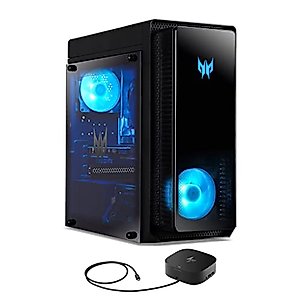 Acer Predator Orion 3000 Gaming & Entertainment Desktop PC (Intel i7-12700F 12-Core, 128GB RAM, 8TB PCIe SSD, GeForce RTX 3070, WiFi, Bluetooth, Win 10 Pro) with G2 Universal Dock