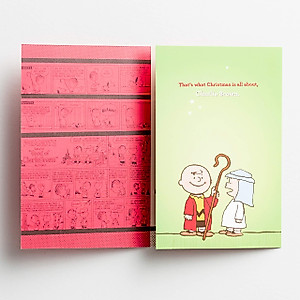 DaySpring - Peanuts That's What Christmas is All About Charlie Brown - 18 Premium Christmas Boxed Cards, KJV