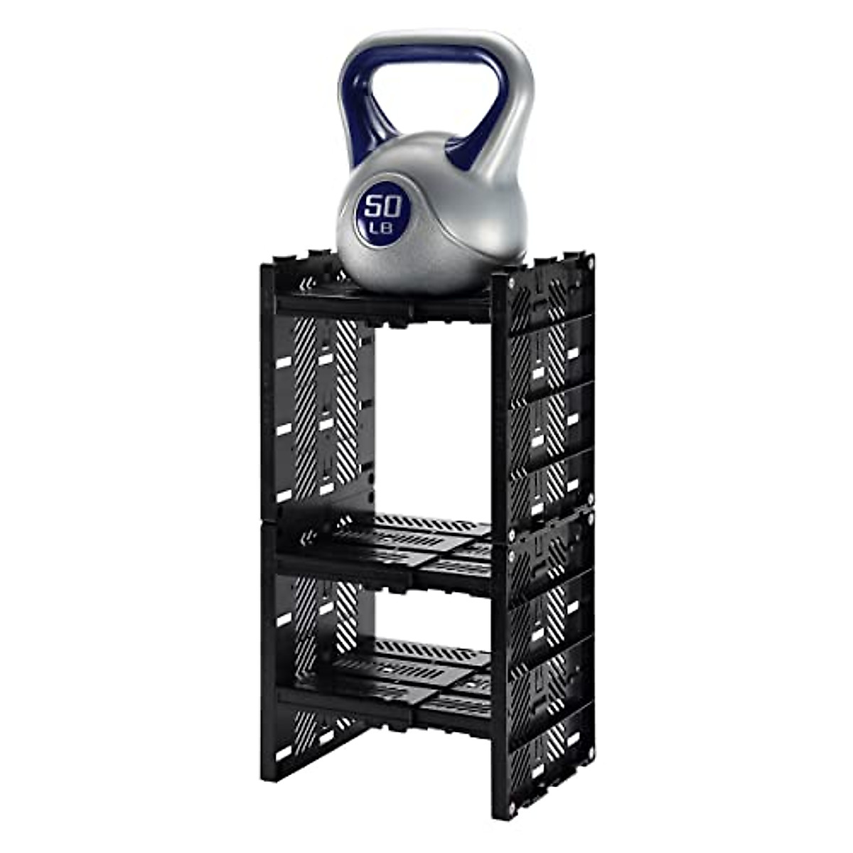 StorageMax Deluxe School Locker Organizer with 3 Adjustable Shelves - Fits Lockers from 8.75" and 12.5" Wide