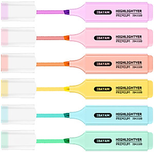 Aesthetic Highlighters, Cute School Supplies for College Study, Aesthetic Preppy Stuff, Highlighters Assorted Colors, Office Desk Accessories for Journaling Planner Note Taking Office Supplies Women