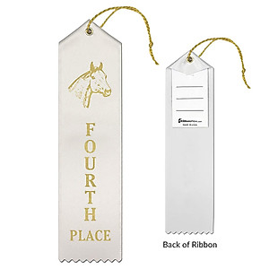 RibbonsNow Horse Show Ribbons 1st - 6th Place - 72 Total Ribbons - 12 Each Place with Card & String