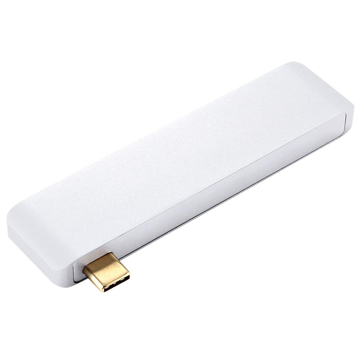 Jiali USB-C Hub Converter 5 in 1 Multi-Function Aluminium Alloy 5Gbps Transfer Rate USB-C/Type-C HUB Adapter with 3 USB 3.0 Ports & SD Card Slot & TF Card Slot for MacBook 2015/2016 / 2017(Grey)