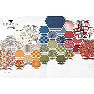Graze Charm Pack by Sweetwater; 42-5" Precut Fabric Quilt Squares