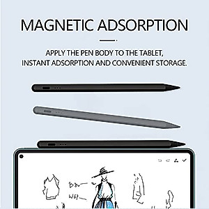 GOUHGKH Stylus Pen Touch Screen Pencil, Active Stylus Pens Compatible with iPad,iPad Pro,iPad Air,iPad Mini, Samsung, Smart Phone and Tablet for Writing/Drawing (Black)