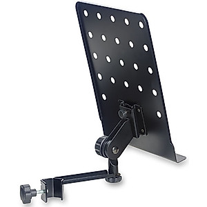 Stagg MUS-ARM 1 Small Music Stand with Attachable Holder Arm,Black