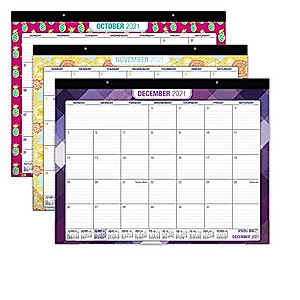 Desk Calendar 2020-2021: Large Monthly Pages - 22"x17" - Runs from June 2020 Through December 2021 - Desk/Wall Calendar can be Used Throughout 2021.