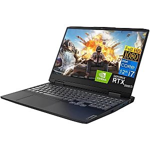 Lenovo IdeaPad 3i Gaming Laptop 2023 Newest, 15.6" FHD 120Hz Display, Intel i7-12700H, GeForce RTX 3050Ti Graphics, 32GB RAM, 1TB SSD, Backlit Keyboard, Wi-Fi 6, Windows 11 Home, Bundle with JAWFOAL