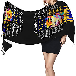 LeRayal Sigma Gamma Rho Scarf Sorority Gifts for Women Gift for GirlsPerfect Winter Warm Long Large Scarves With Tassel 1922