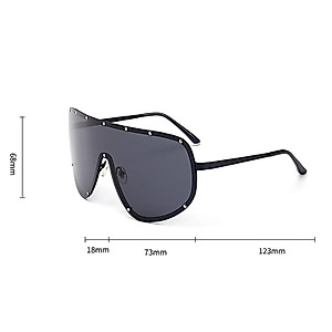 FUPRECIOUS Oversized Polarized Shield Sunglasses Lens For Men Women