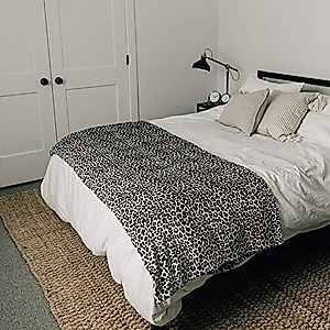 GRACED SOFT LUXURIES Throw Blanket Fleece Minky Microfiber Soft Throw (Leopard, XL Throw | Twin Size 60" x 80")