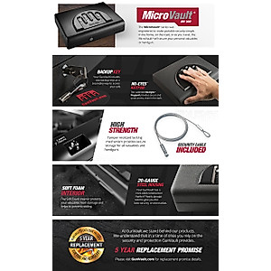 GunVault Microvault Standard Digital Pistol Safe MV500-STD