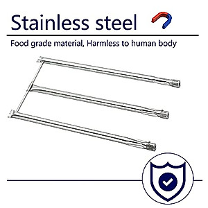 Grill Burner Tube Replacement for Weber Genesis Series 1000 1000LX 2000 2000LX 3000 3000LX 4000 4000LX 5000 5000LX, Genesis Gold and Platinum 3609(pre-2002), Platinum I/II, Weber 7506 Burner Pipe Set