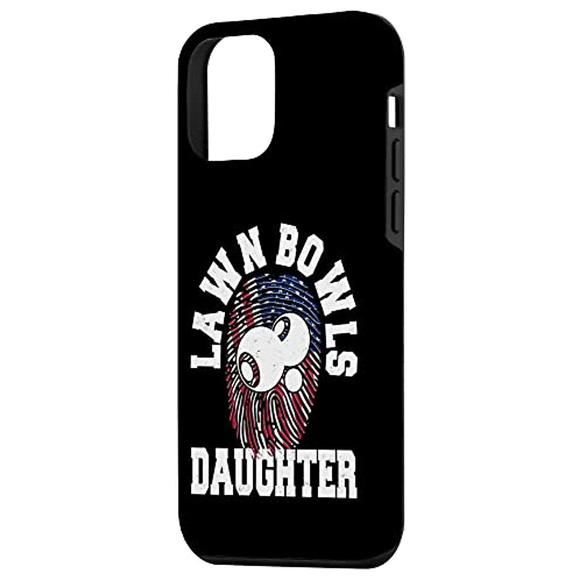 iPhone 12 mini American Flag Fingerprint Patriotic Lawn Bowls Daughter Case