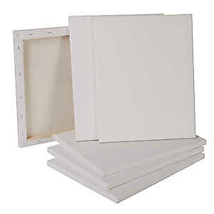 Zingarts Canvases for Painting 8x10Inch 10-Pack,100% Cotton Primed Painting Canvas Panels, Stretched Canvas Boards is for Professionals,Students & Kids, for Acrylic Paint, Oil, Watercolor, Gouache