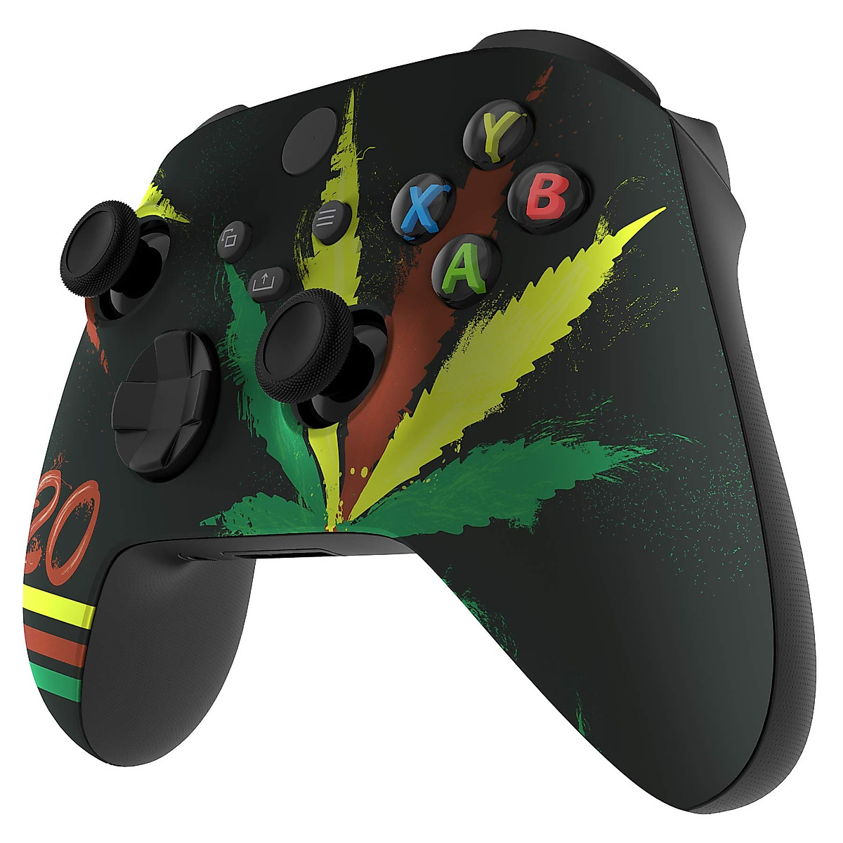eXtremeRate Replacement Shell for Xbox Series X & S Controller - Unleash Your Style - Leaf Custom Acessories Skin Cover Front Housing Cover for Xbox Core Controller Wireless [Control NOT Included]