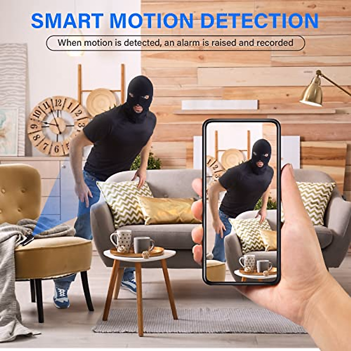 Hidden Camera Car Key, Spy Car Fob Camera, 1080P HD Portable Security Camera with Night Vision, Motion Detection, Loop Recording for Indoor/Outdoor Family Kid Elderly Safety up to 64GB, No WiFi