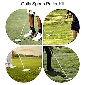 BESPORTBLE 1 Set Golf Folding Pole Three-Joint Golfs Putter Zinc Alloy Golfs Putter Zinc Alloy Golfs Push Rod Training Golfs Putter Golfs Clubs Golfs Folding Putter Golfs Foldable Putter