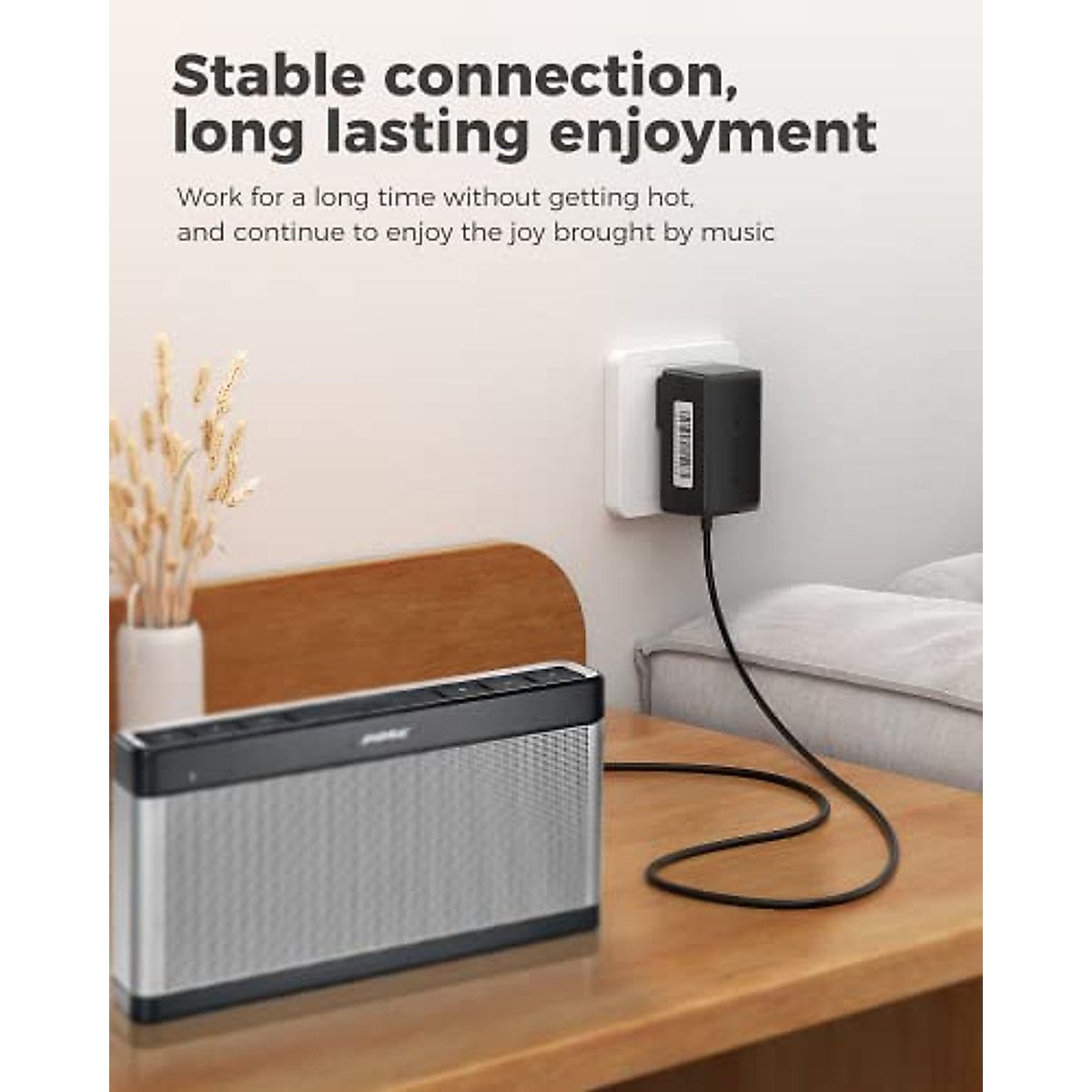 for Bose Soundlink I II III 1 2 3 Charger Bluetooth Speaker Power Cord Replacement 17V-20V Bose Soundlink Portable Wireless Speaker P/N: 306386-101, 369946-1300, 301141, 404600, 414255, S024RU1700100