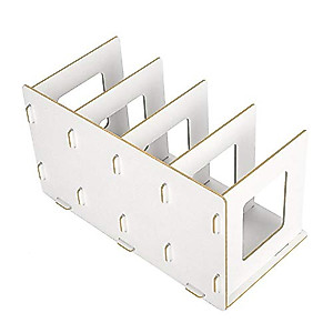 Bookshelf, Bookcase, Desktop Bookshelf, Eco-Friendly Bookshelf for Office for Home(Warm White)