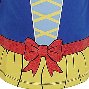 Disney Princess Little Girls 5 Pack Graphic T-Shirts Blue/Pink/Yellow 7-8