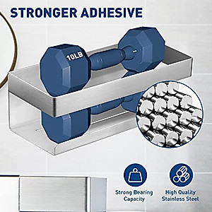 HCHANGEN Shower Caddy, Self Adhesive Shower Caddy for Bathroom, Stainless Steel Bathroom Shelves for Toilet, No Drilling Shower Rack