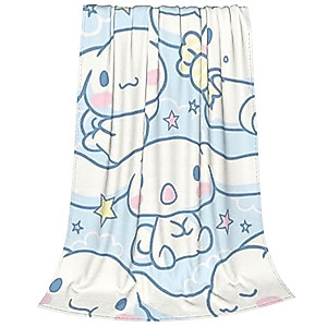 Blanket Soft Cozy Flannel Lightweight and Comfortable Bedroom Living Room Sofa Throw Blankets for Adults Kids,50"x40"