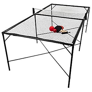 Franklin Sports Spyder Pong Tennis - Ping Pong, Volleyball + 4-Square - Indoor + Outdoor Game for Kids + Adults - Includes Table, Paddles + Ball - Steel