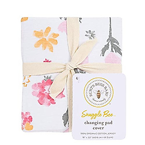 Changing Pad Cover, 100% Organic Cotton Changing Pad Liner for Standard 16" x 32" Baby Changing Mats (Pack of 2)