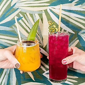 Holy City Straw Co. Premium Tall Wheat Stem Straws | 100ct. | 7.75" | 100% Biodegradable, 100% Plant-Based, Never Soggy, Gluten-Free | More Eco-Friendly than Paper, Plastic & Bioplastic Straws