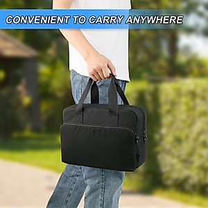 Homakover Carrying Case Compatible for BLACK+DECKER LDX120C/ LD120VA MAX Cordless Drill/Driver, Travel Case for Cordless Drill/Driver Bits and Accessories, Fit for Most Standard Drills, Black