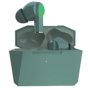 Konnek Stein Wireless Earbuds Bluetooth 5.0 Headphone, Type-C Charging Case 320mAh, Touch Control, Built-in Mic Active Noise Cancelling True Wireless Earbud - Green