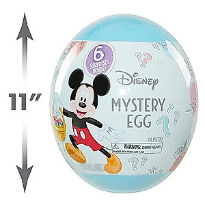 Disney Junior Mickey Mouse Giant Easter Egg Surprise, 6-pieces, Officially Licensed Kids Toys for Ages 3 Up by Just Play