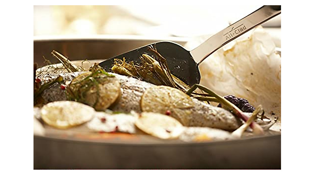 All-Clad 10-Inch Stainless Steel Solid Spoon - Serve with Style