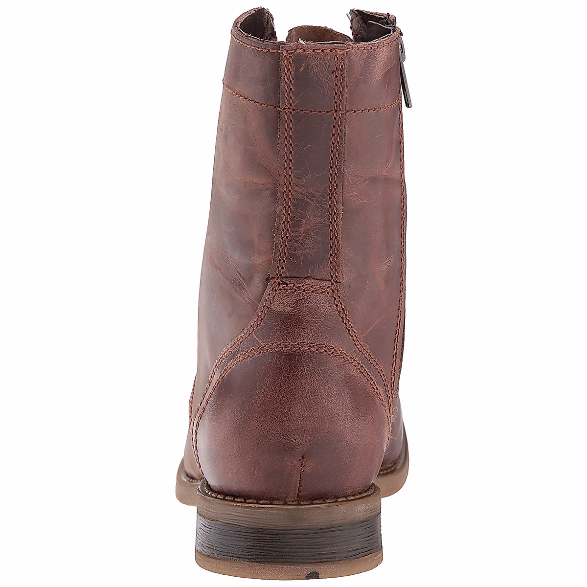 Steve Madden Men's Troopah-C Combat Boot, Brown Leather, 9.5