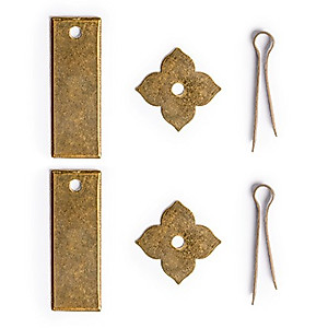 Hardware Philosophy Golden Stripe Pulls 2.8 Inches - Set of 2 - Architectural, Interior Design, Furniture Cabinet Customization Hardware