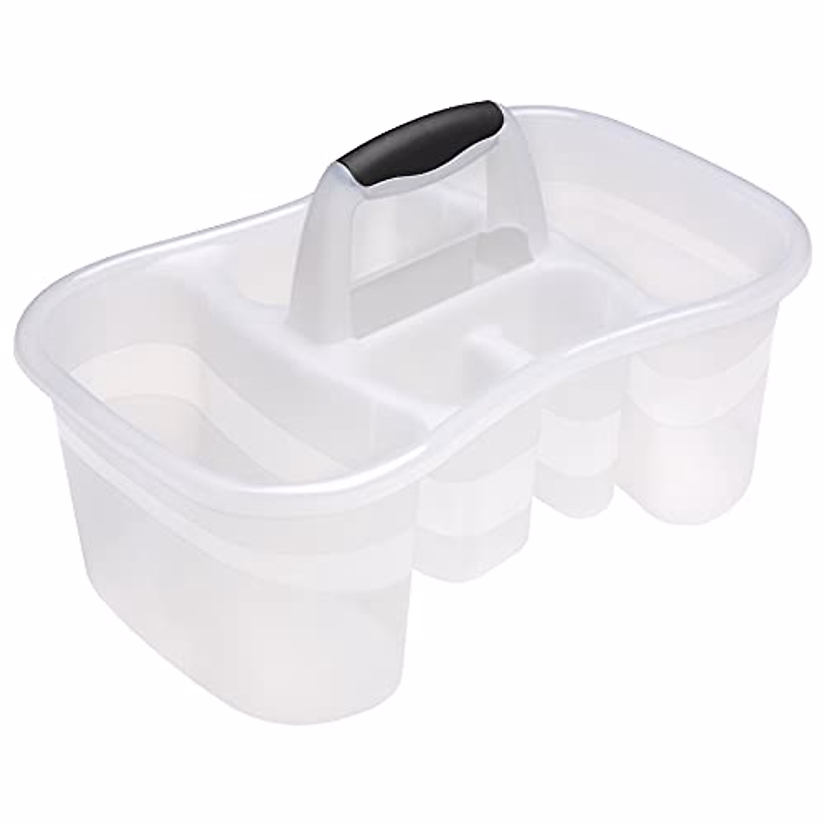 Sterilite Bath Caddy with 5 Compartments, Large, Clear