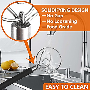 Guowall Stainless Steel Dough Whisk for Dutch Bread with Rubber Anti-Slip Handle 12 inch Dough Blender Mixer Baking Tools for Cake Bread Pizza Pastry Biscuits