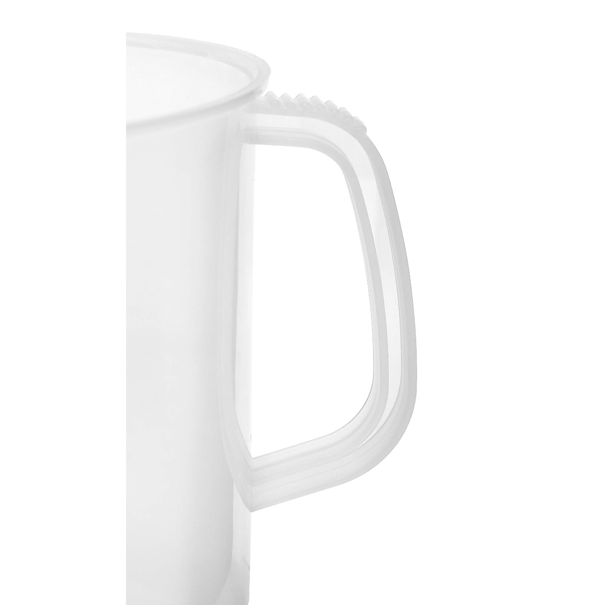 EISCO Plastic Pitcher, 2000mL (2L) - Short Form, Euro Design - Molded Graduations - Chemical Resistant & Autoclavable Polypropylene - Measuring Jug