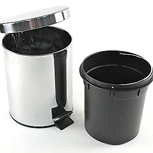 Gedy 2709-13 Round Polished Chrome Waste Bin Pedal