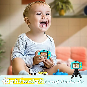 PROGRACE Mini Tripod for Kids Waterproof Camera Dual Selfie Kids Digital Camera Flexible Tripod Action Camera Grip Stability Lightweight Tripod